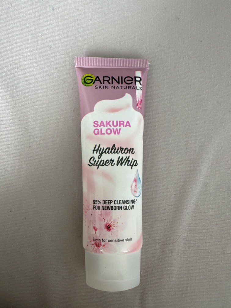 Garnier Sakura Glow Hyaluron Super Whip Foam 100ml, Beauty & Personal Care, Face, Face Care on ...
