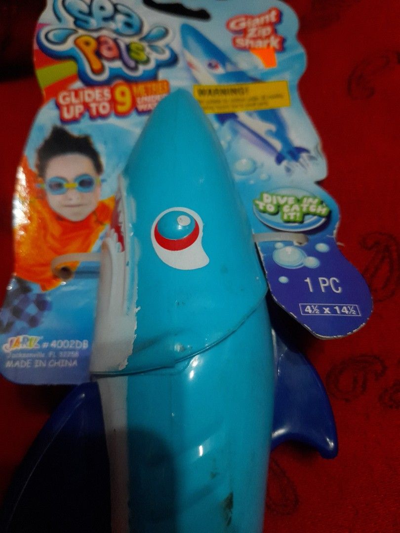 Giant zip shark toy plastic imported, Hobbies & Toys, Toys & Games on ...