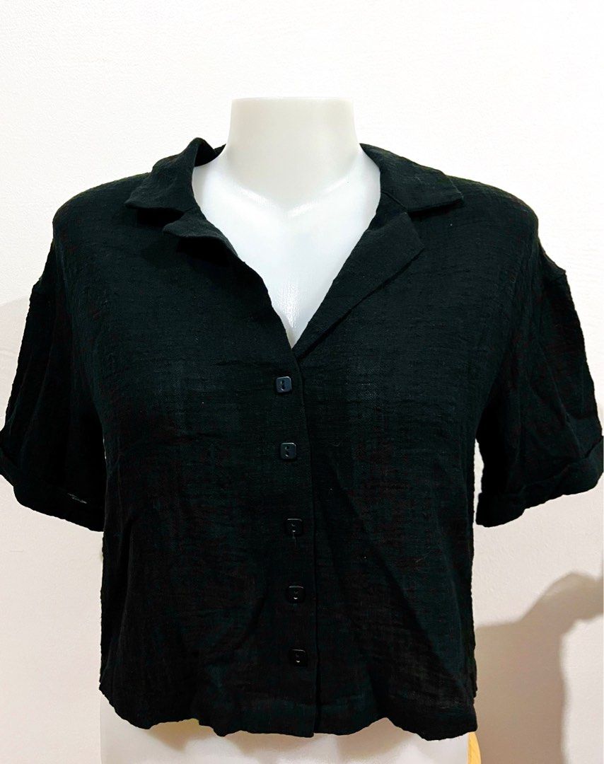 GLASSONS BUTTON TOP, Women's Fashion, Tops, Blouses on Carousell