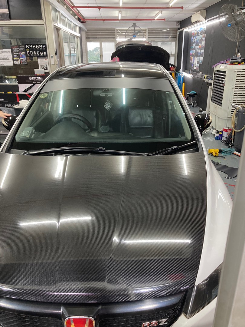 Gloss cf bonnet/handle/, Car Accessories, Accessories on Carousell