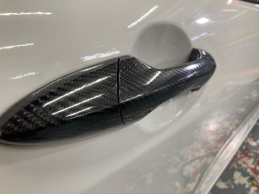 Gloss cf bonnet/handle/, Car Accessories, Accessories on Carousell