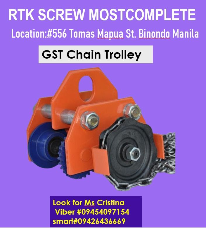 GST Chain Trolley, Commercial & Industrial, Construction Tools ...