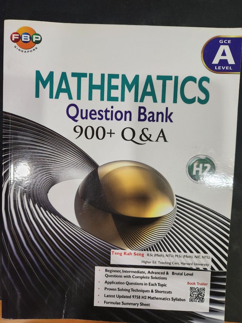 H2 Math Question Bank, Hobbies & Toys, Books & Magazines, Assessment ...