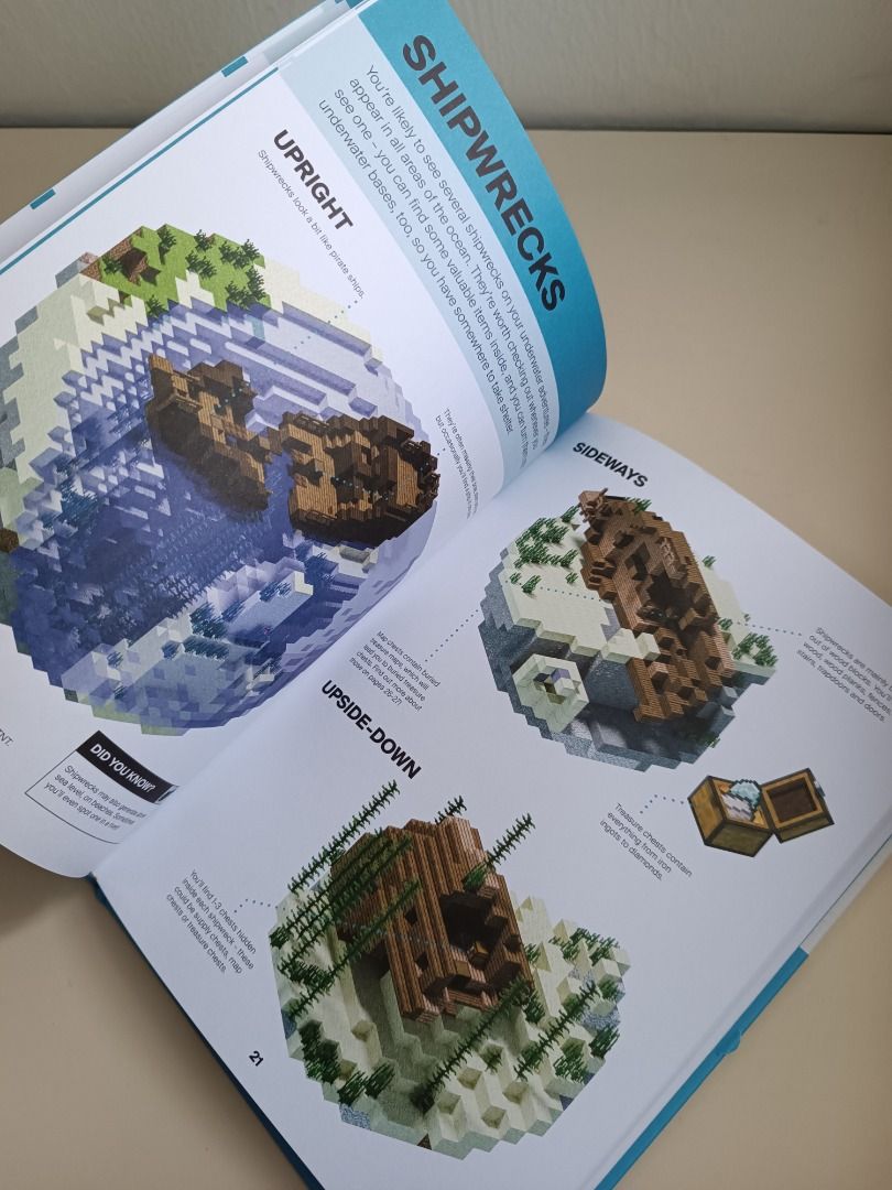 Hardcover Minecraft: Guide to Ocean Survival by Mojang AB (There's like ...