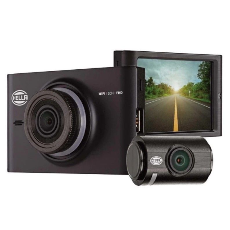 HELLA DR 760 Dash Camera with touch screen,2 channel front & back FHD ...