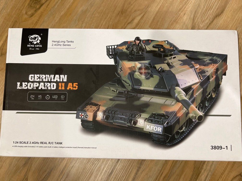 Heng Long RC Leopard 2 A5 Tank 1:24 scale, Hobbies & Toys, Toys & Games ...