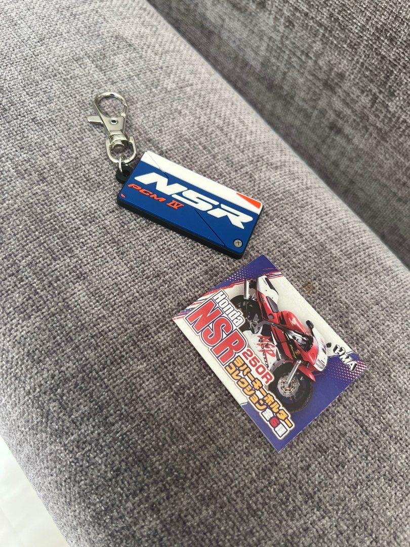 Honda NSR250 key chain, Motorcycles, Motorcycle Accessories on Carousell