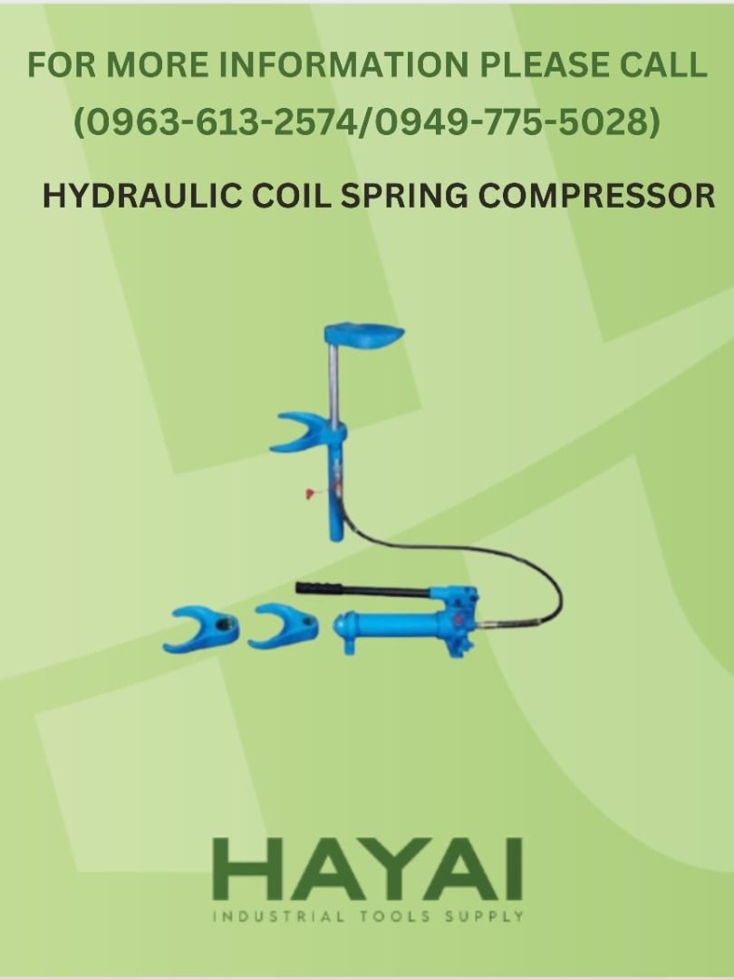 HYDRAULIC COIL SPRING COMPRESSOR, Commercial & Industrial, Construction ...