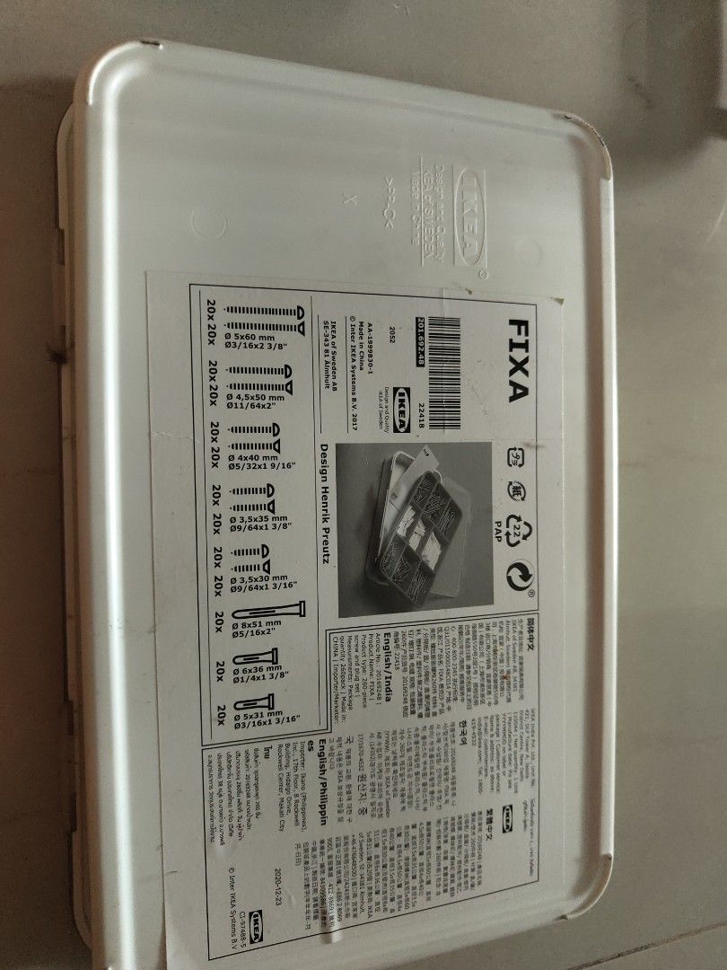 Ikea FIXA Screw Set, Furniture & Home Living, Home Improvement ...