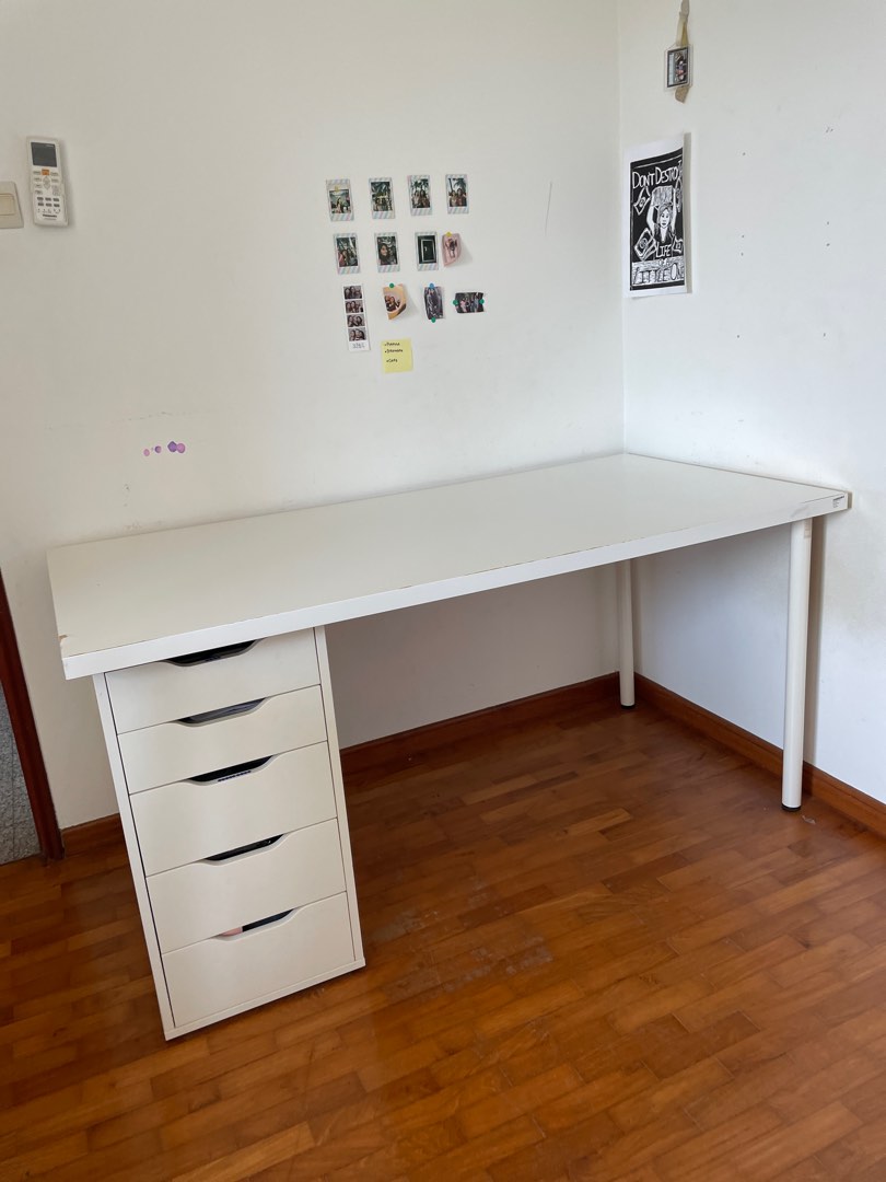 IKEA Study Table, Furniture & Home Living, Furniture, Tables & Sets on ...