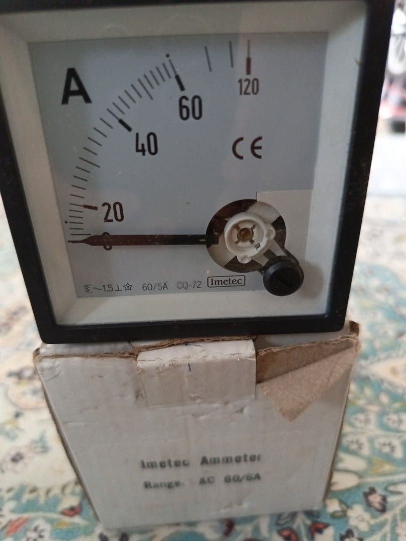IMETEC Voltmeter + Ammeter, TV & Home Appliances, Electrical, Adaptors ...