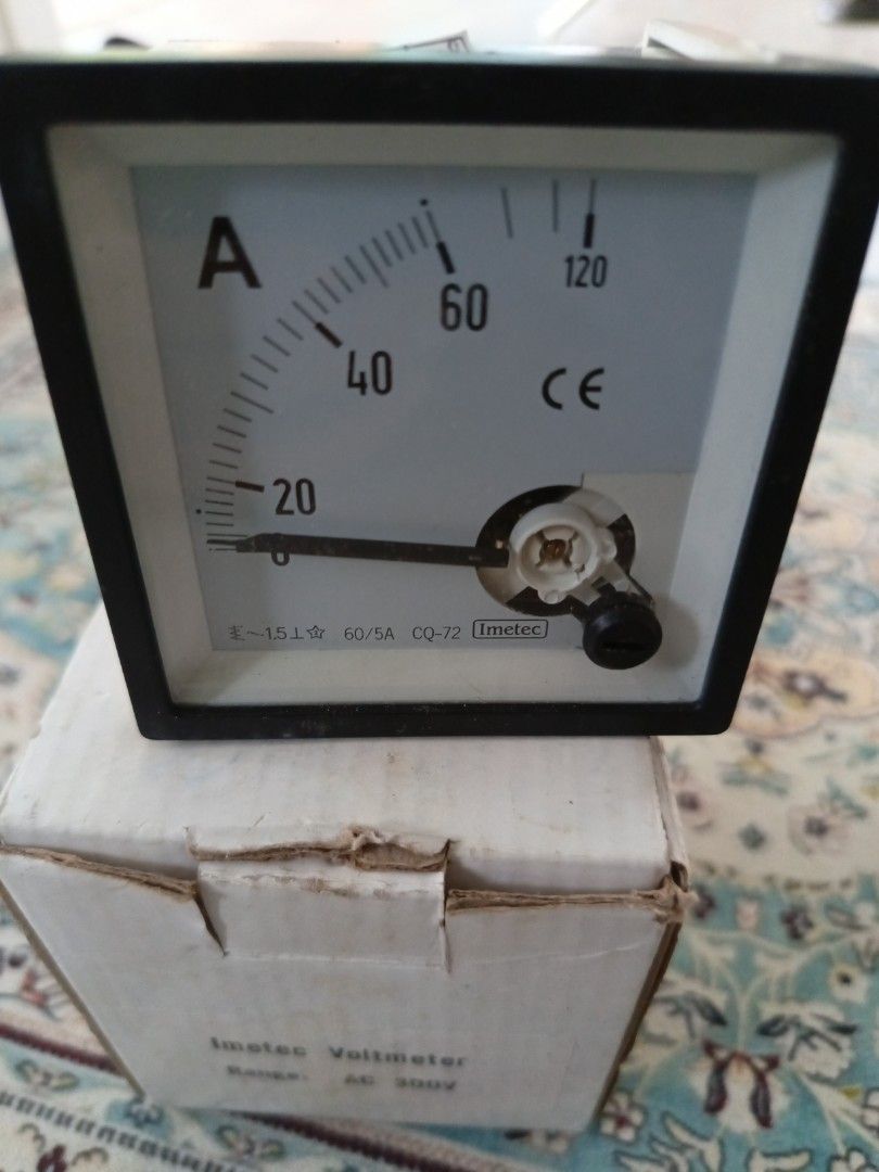 IMETEC Voltmeter + Ammeter, TV & Home Appliances, Electrical, Adaptors ...