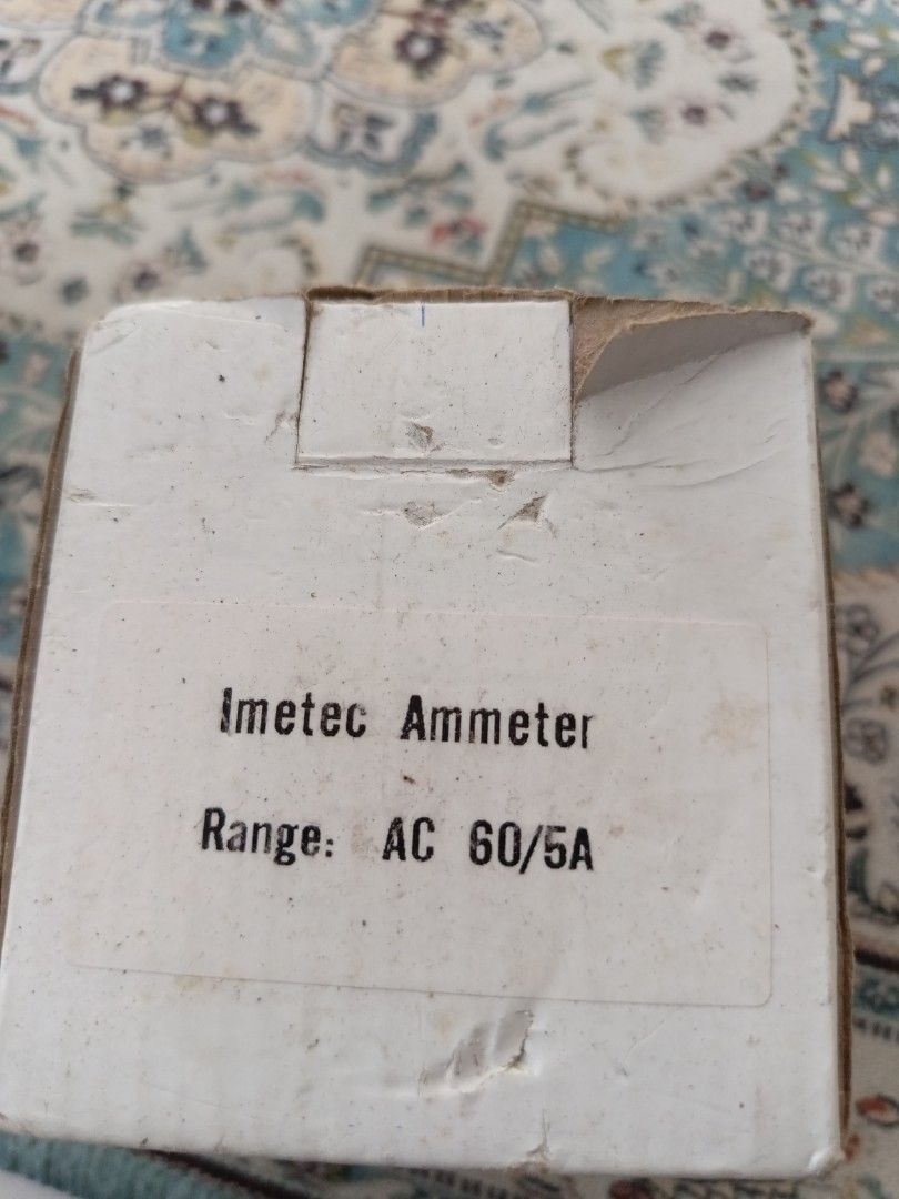 IMETEC Voltmeter + Ammeter, TV & Home Appliances, Electrical, Adaptors ...