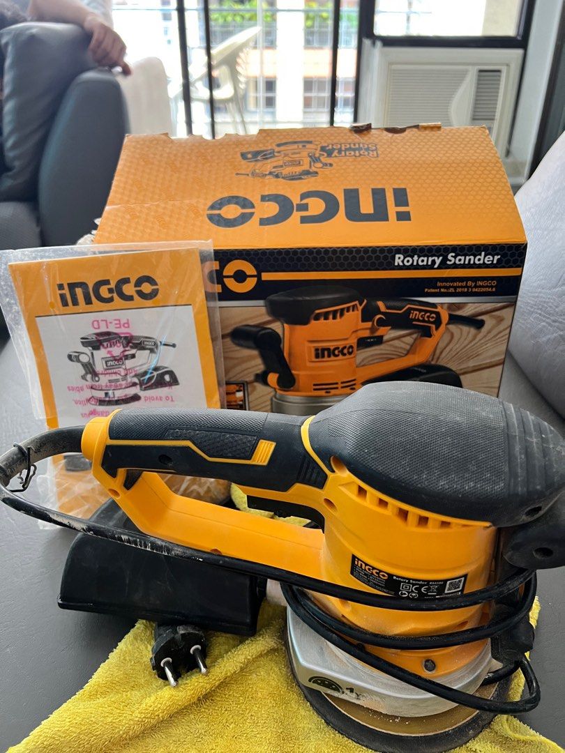 Ingco Rotary Sander 450W, Commercial & Industrial, Construction ...