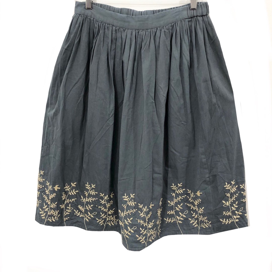 Itowa Japan Organic Cotton Artisans Classic Style Midi Skirt, Women's ...