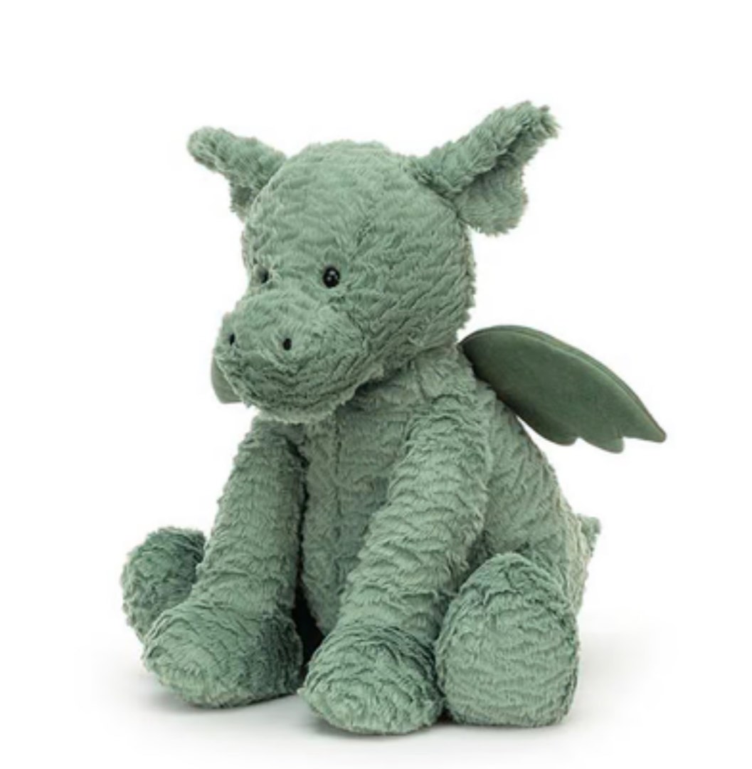 Jellycat fuddlewuddle dragon, Hobbies & Toys, Toys & Games on Carousell