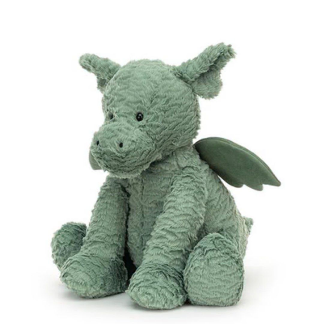 Jellycat fuddlewuddle dragon, Hobbies & Toys, Toys & Games on Carousell