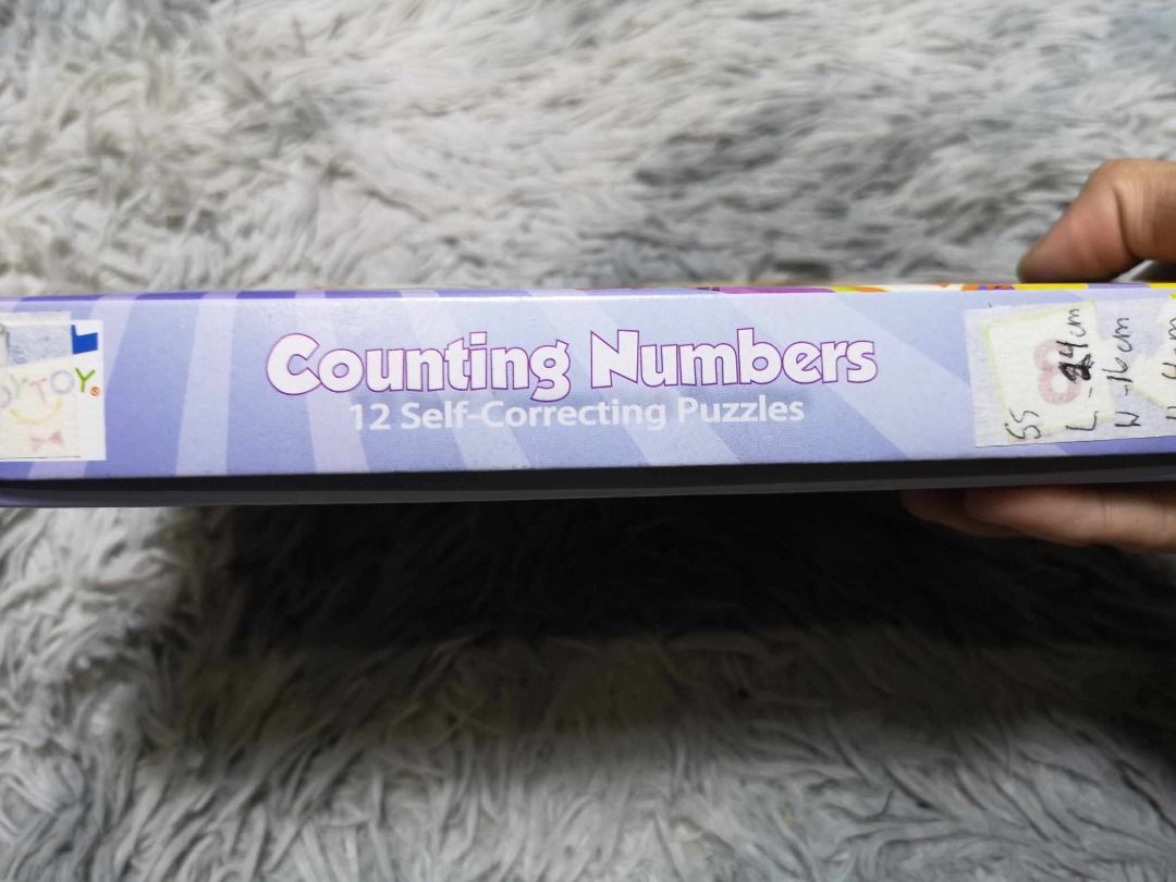 Joy Toy 12 Self Correcting Puzzles Counting Numbers, Hobbies & Toys ...