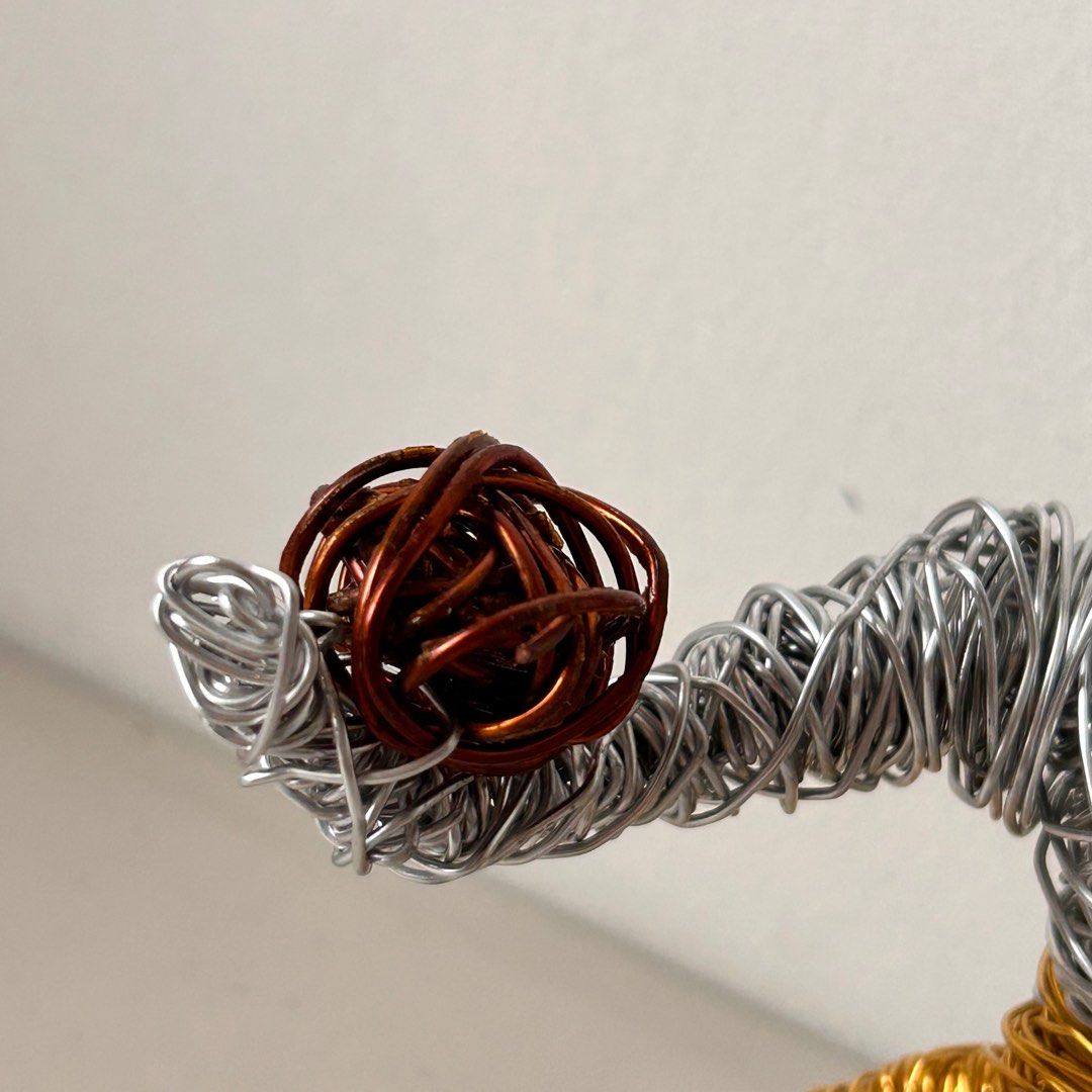 Juggling Man Sitting Wire Sculpture Home Decor Handmade DIY Table ...