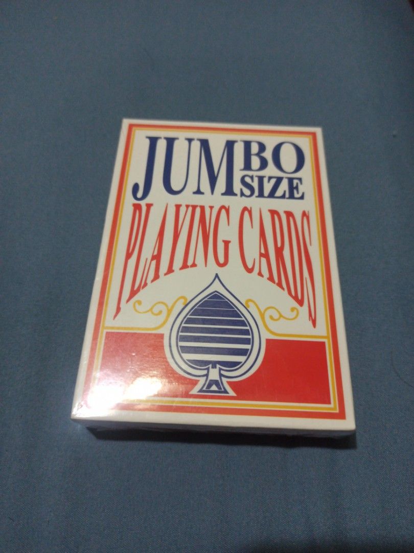 Jumbo playing cards, Hobbies & Toys, Toys & Games on Carousell