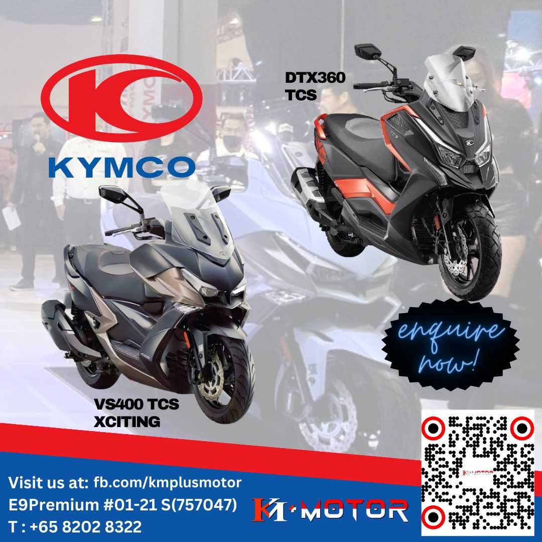 KYMCO DTX360 DTX 360 TCS VS400 VS 400 XCITING MOTORSPORT AGENT BRAND ...
