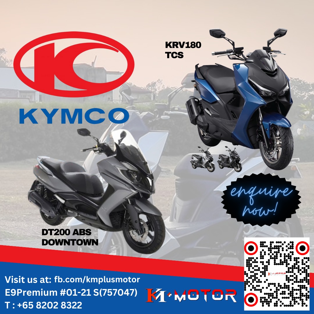 KYMCO KRV180 KRV 180 TCS DT200 ABS DT 200 DOWNTOWN 2B MOTORSPORT AGENT BRAND NEW SCOOTER AUTO ...