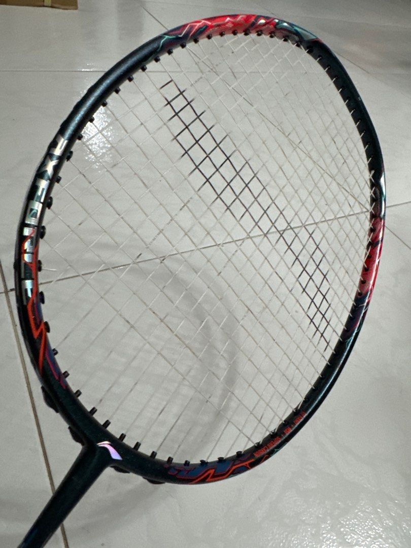 Li Ning Racket Ax Force 90 (Tiger & Set), Sports Equipment, Sports ...