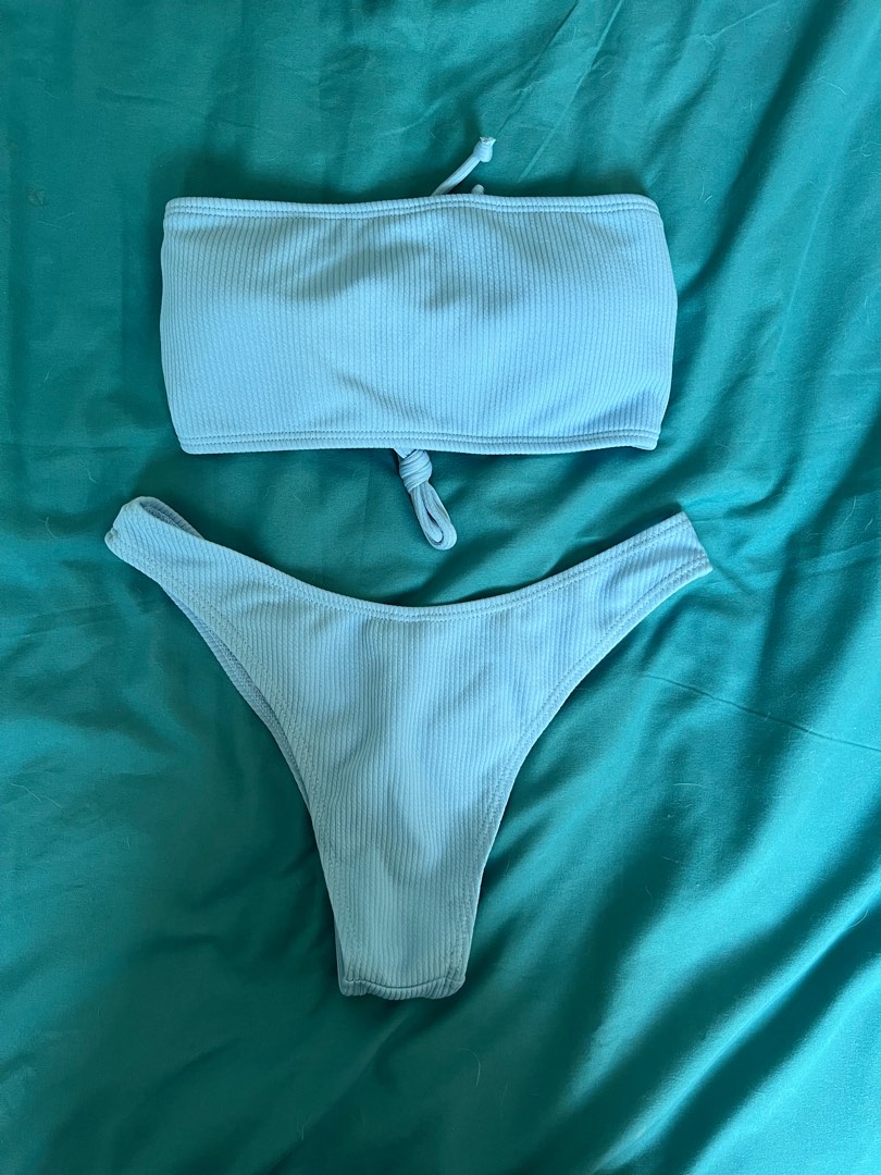 Light blue bikini set, Women's Fashion, Swimwear, Bikinis & Swimsuits ...