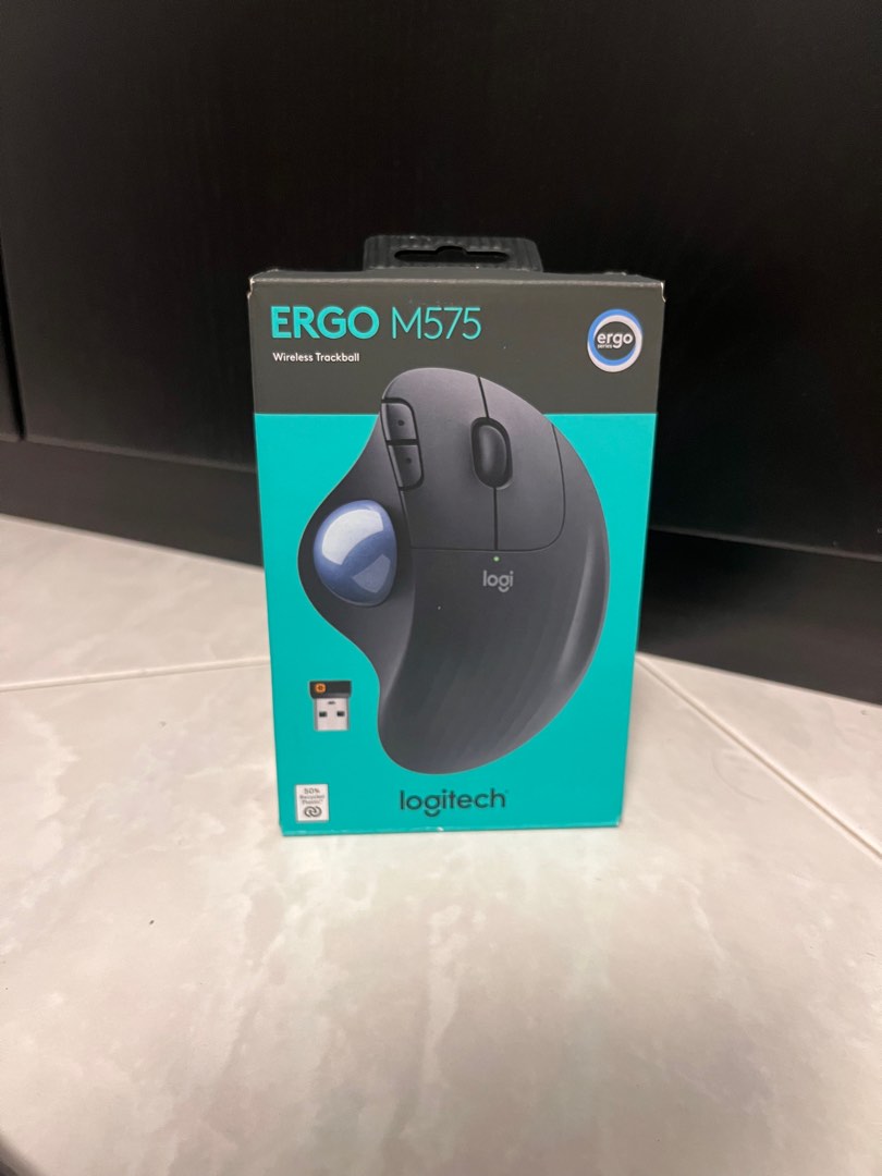 Logitech Ergo M575 Trackball Mouse Ergonomic, Computers & Tech, Parts ...