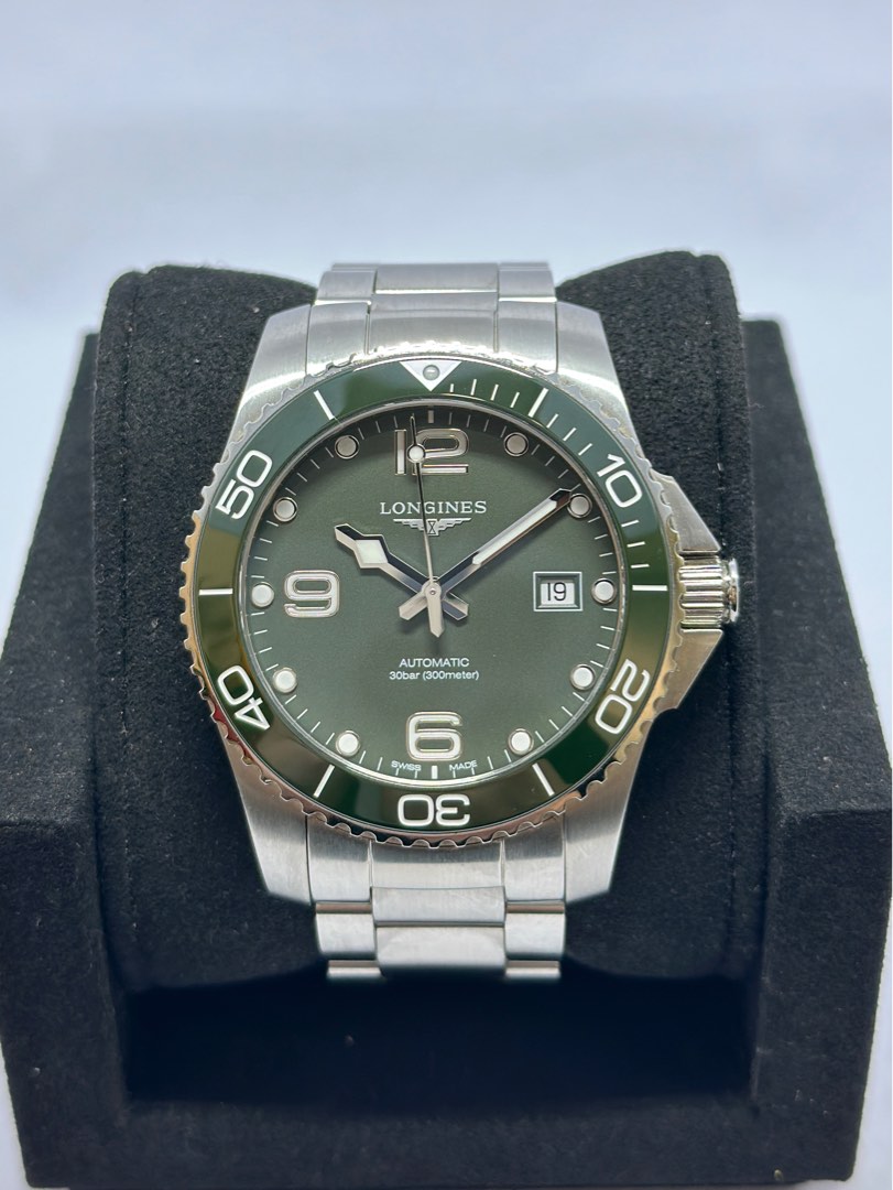 Longines HydroConquest Green 41mm, Luxury, Watches on Carousell