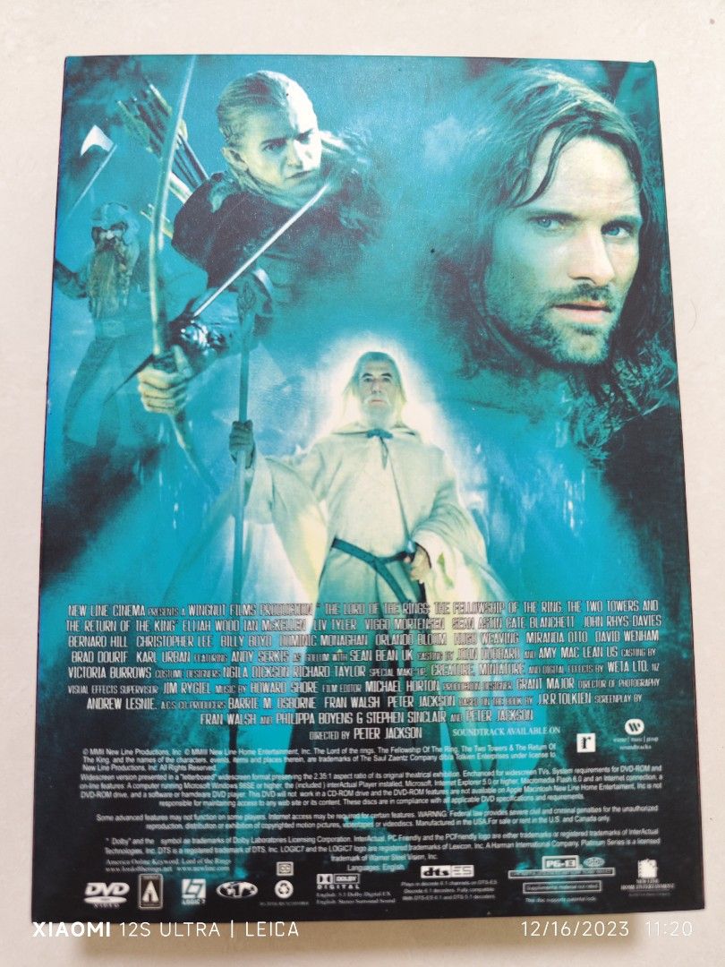 Lord Of The Ring 6 Disc, Hobbies & Toys, Music & Media, CDs & DVDs on ...