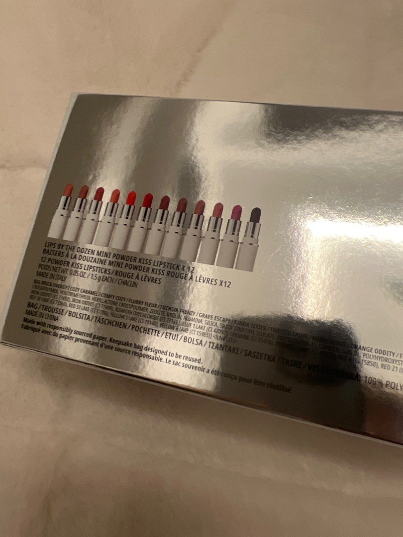 MAC cosmetics Lips By The Dozen Mini Powder Kiss Lipstick Set, Beauty ...