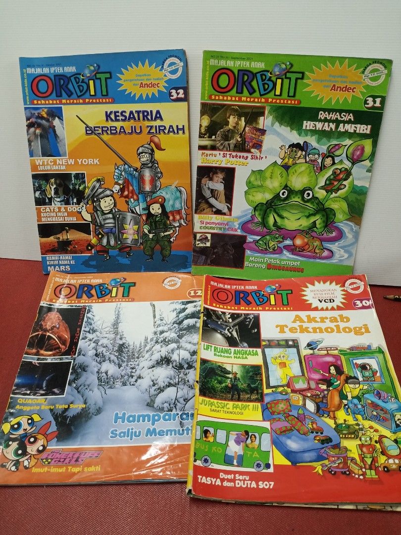 Majalah iptek anak ,orbit 2001, Buku & Alat Tulis, Majalah & Lainnya di Carousell