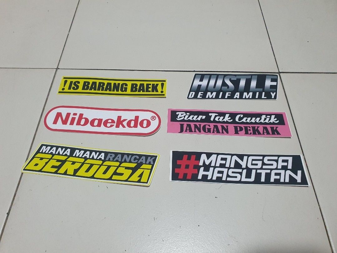 Malay stickers, stickerz paduu, Motorcycles, Motorcycle Accessories on ...