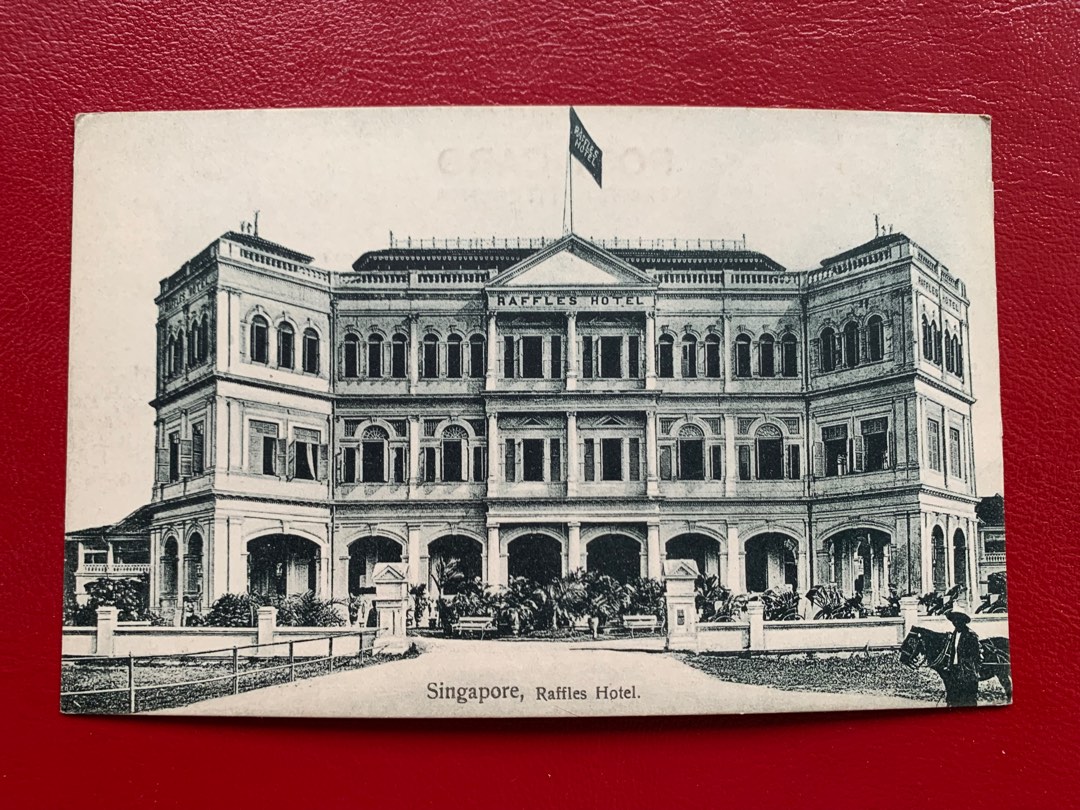 Malaya RAFFLES HOTEL 1910 Postcard, Hobbies & Toys, Collectibles ...