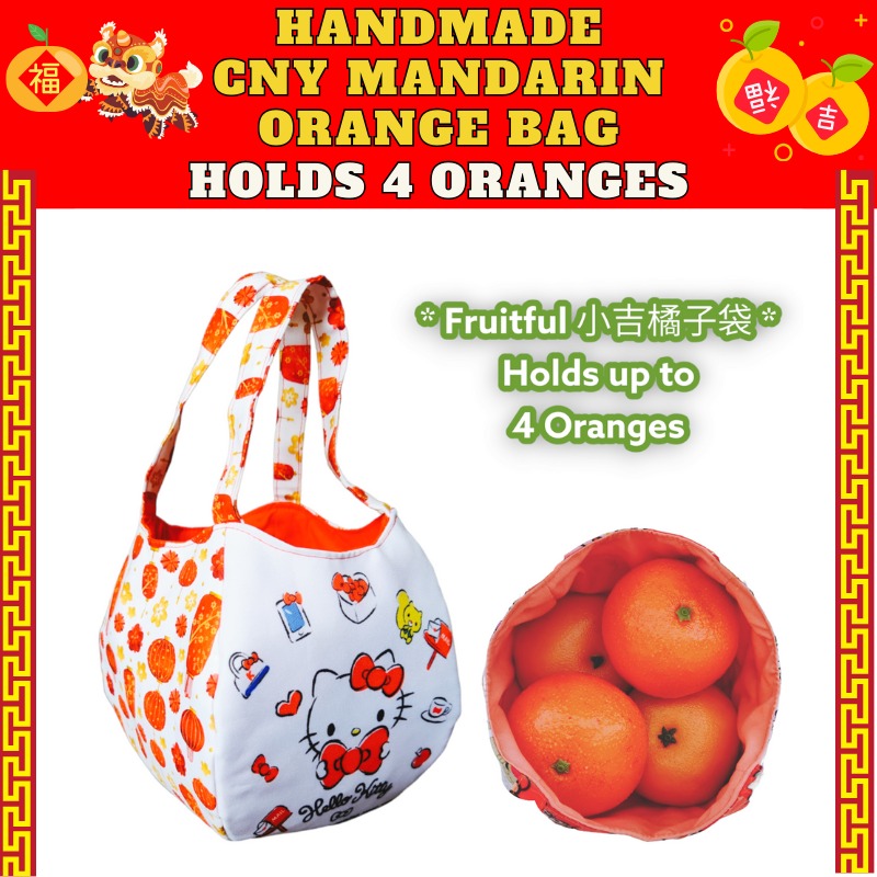 Mandarin Orange Carrier | Orange Bag up to 8 Oranges | Chinese New Year ...