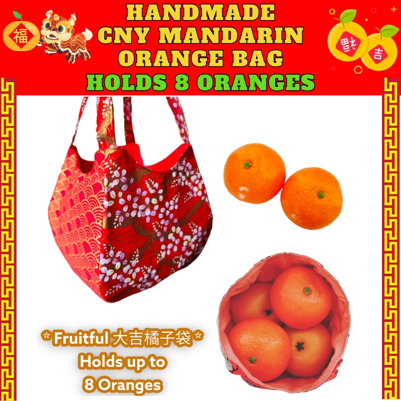 Mandarin Orange Carrier | Orange Bag up to 8 Oranges | Chinese New Year ...