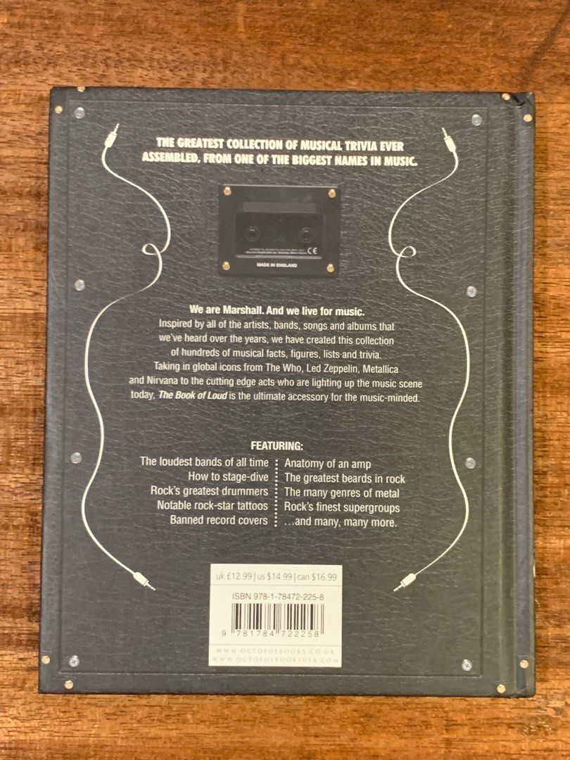 Marshall The Book Of Loud An Essential Miscellany Of Musical Knowledge ...