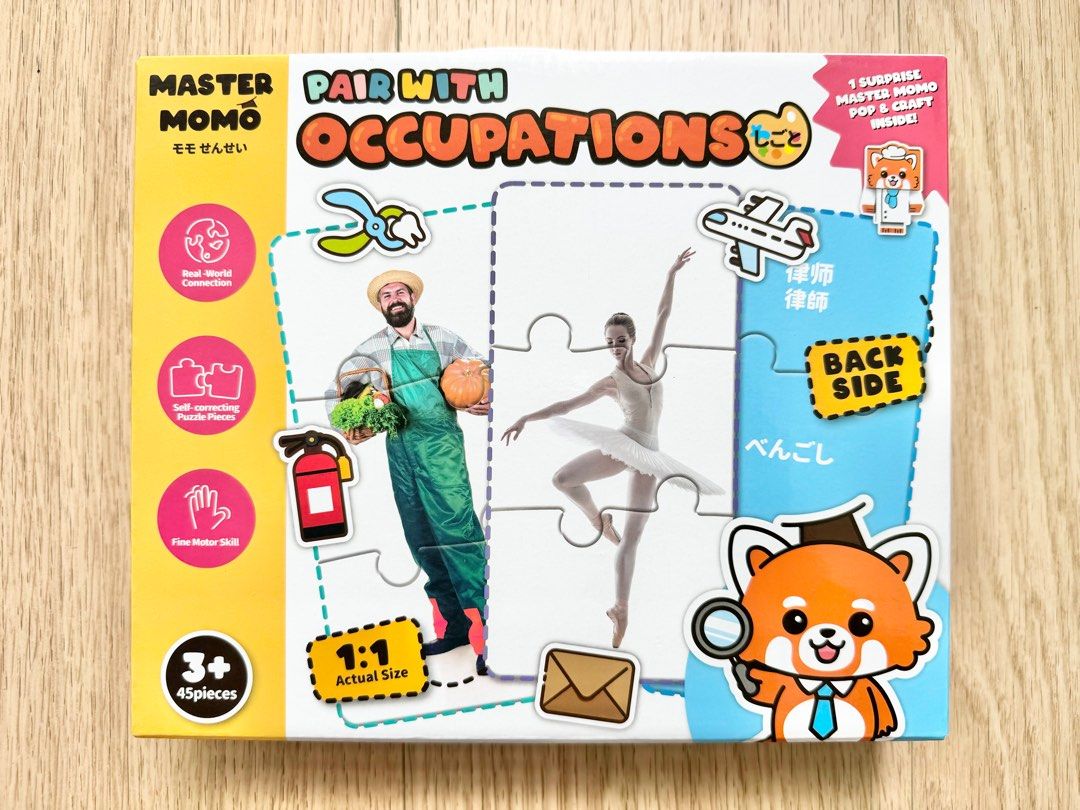 Master Momo Pair With Occupation Puzzle, Babies & Kids, Infant Playtime ...