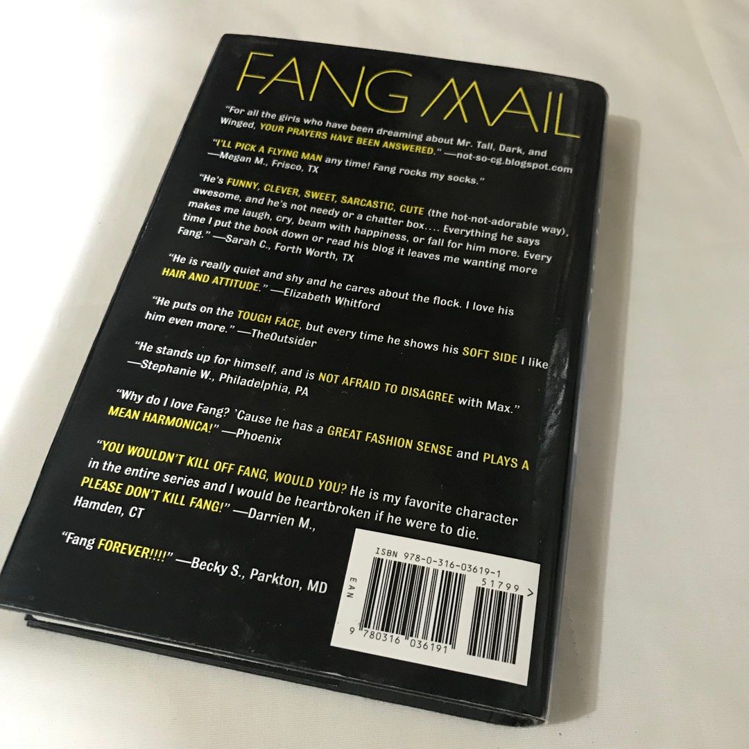 Maximum Ride: Fang by James Patterson (Hard Cover), Hobbies & Toys ...