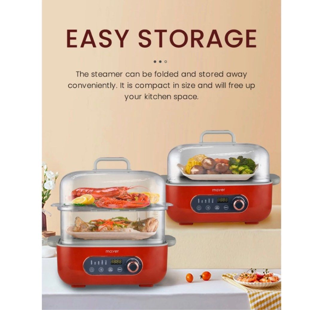 Mayer 10L Digital Food Steamer [MMFS10], TV & Home Appliances, Kitchen ...