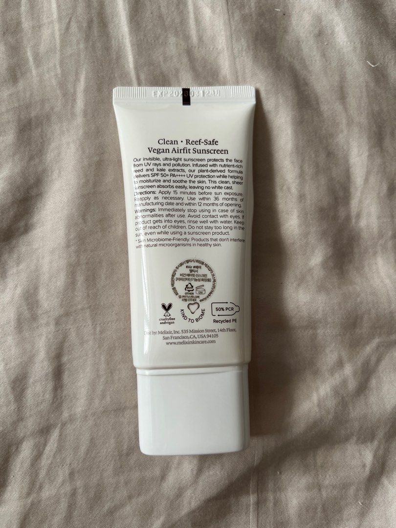 Melixir Vegan Airfit™ Sunscreen SPF 50+ PA++++, Beauty & Personal Care ...