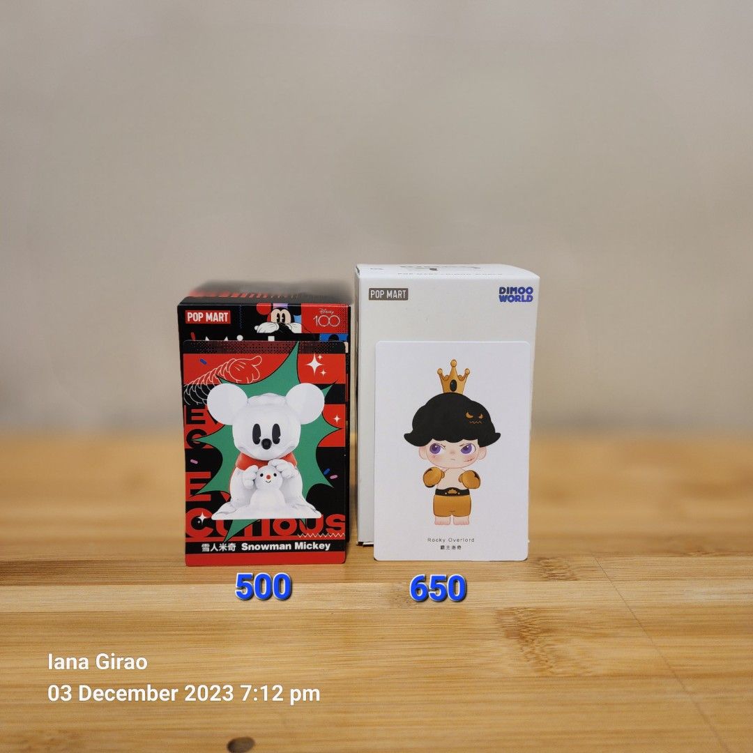 MICKEY MOUSE AND DIMOO WORLD ROCKY OVERLOAD POP MART, Hobbies & Toys ...