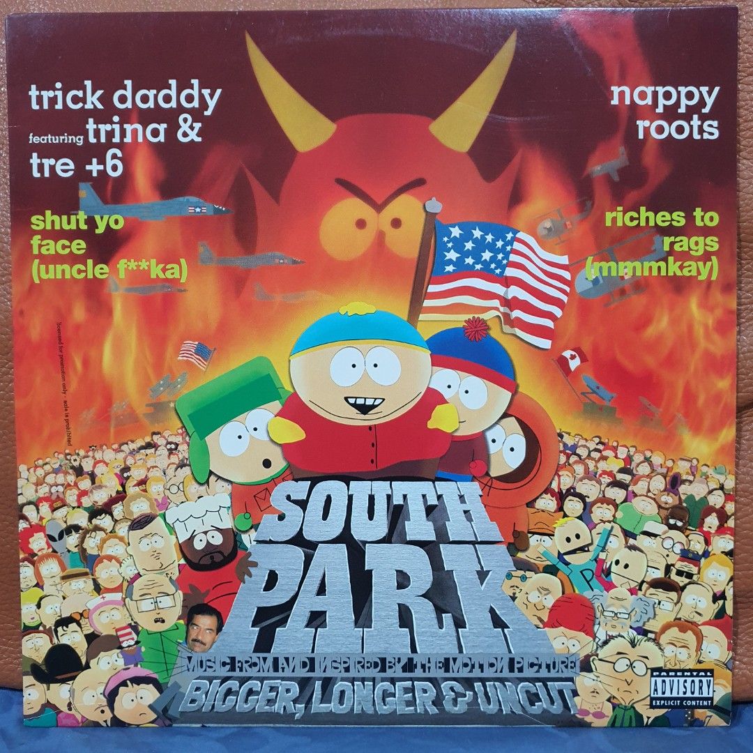 Reserved: (Mint/12"Sgl) South Park vinyl record LP, Hobbies & Toys ...