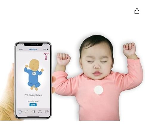 MonBaby Baby Monitor with Breathing Rollover Movement Temperature ...