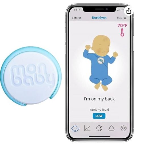 MonBaby Baby Monitor with Breathing Rollover Movement Temperature ...