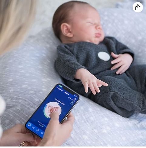 MonBaby Baby Monitor with Breathing Rollover Movement Temperature ...
