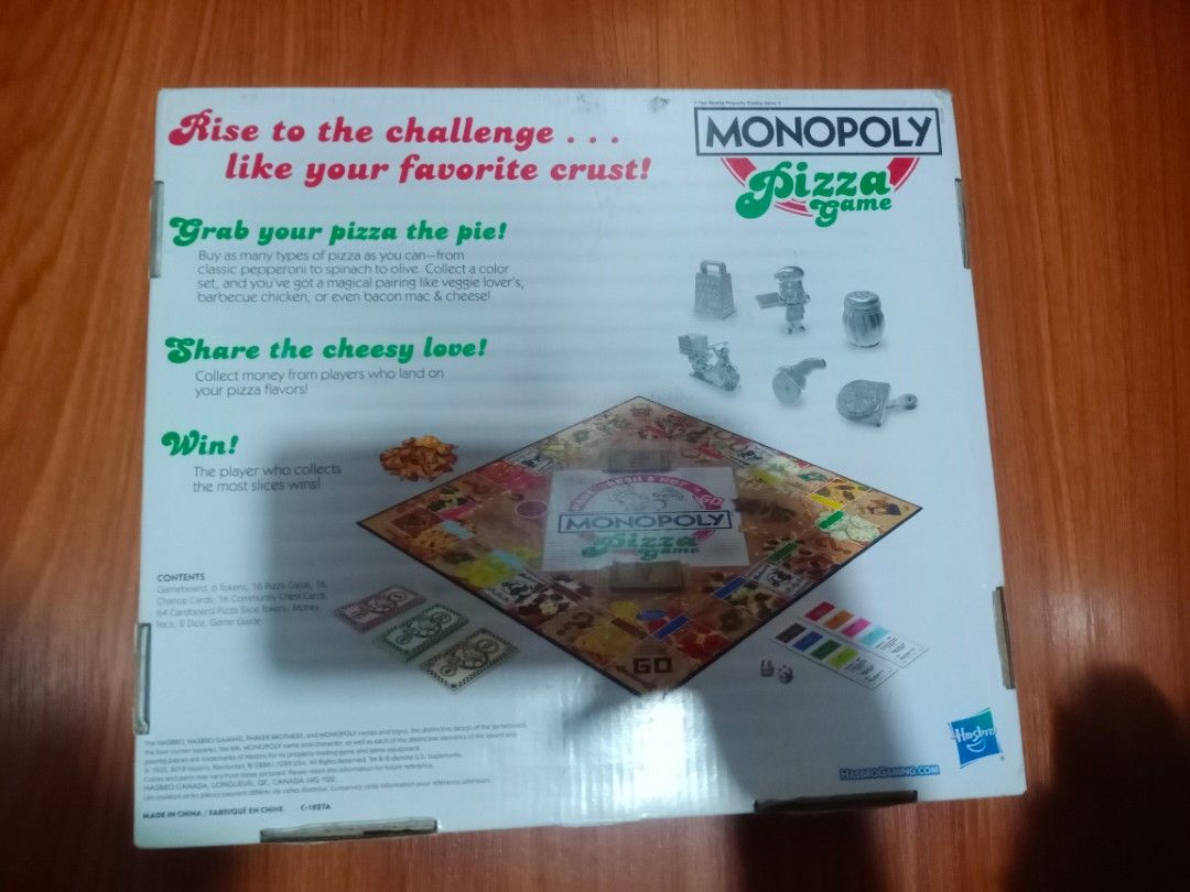 MONOPOLY PIZZA GAME, Hobbies & Toys, Toys & Games on Carousell