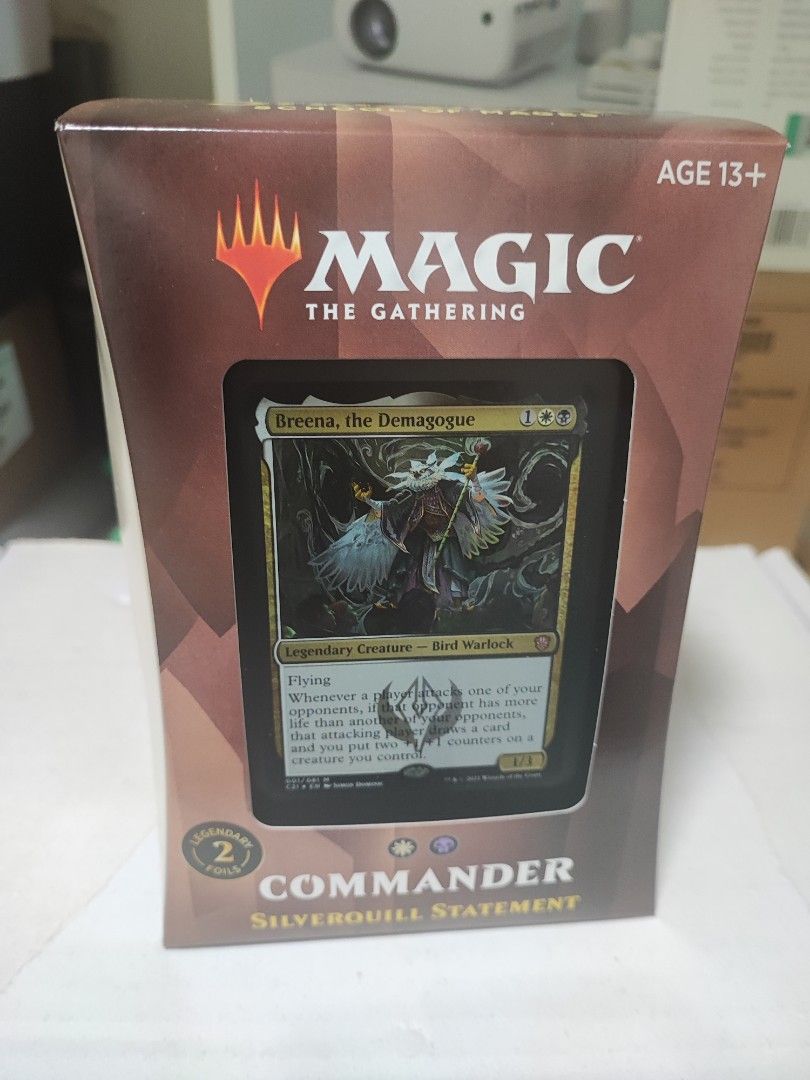 Mtg Commander 2021 - Silverquill Statement Inkshield, Hobbies & Toys ...
