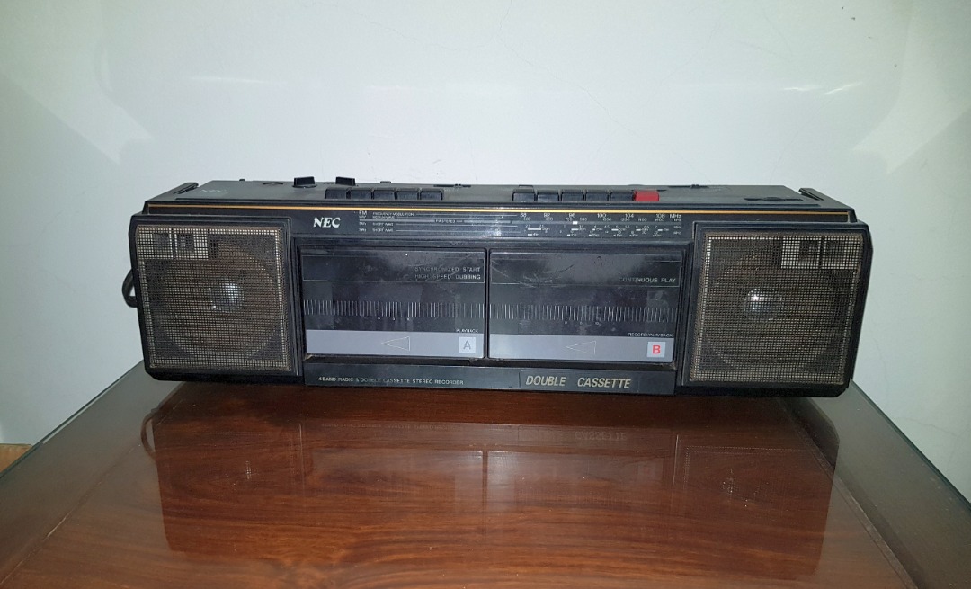 NEC Radio Dual Cassette Tape Recorder Player, Audio, Other Audio Equipment on Carousell